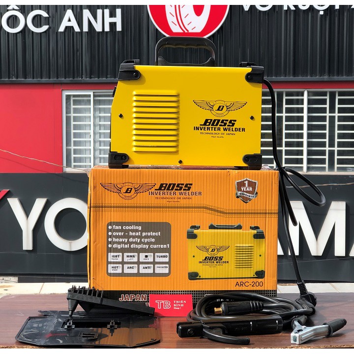 MÁY HÀN BOSS ARC 200 CHÍNH HÃNG THẾ HỆ MỚI TẶNG PHỤ KIỆN BẢO HÀNH 18TH ...