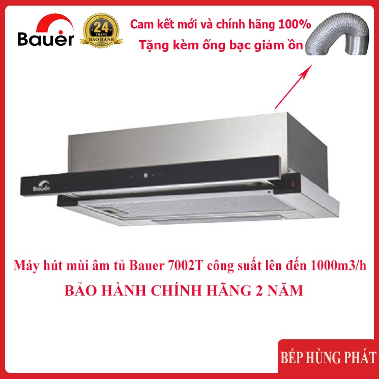 Máy hút mùi âm tủ cảm ứng Bauer BC 7002T Lực hút 1000m3/h | Shopee Việt Nam