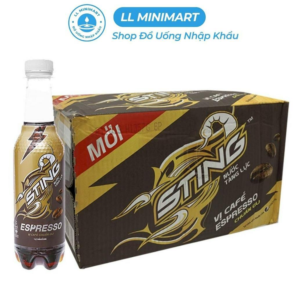 Thùng 24 Chai Nước Tăng Lực Sting Coffee 330ML/Chai | Shopee Việt Nam