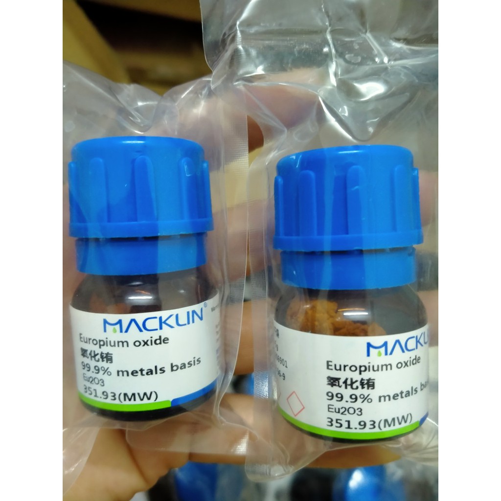 Europi (III) oxit - Eu2O3 Europium (III) oxit - Cas: 1308-96-9 - Lọ 5g ...