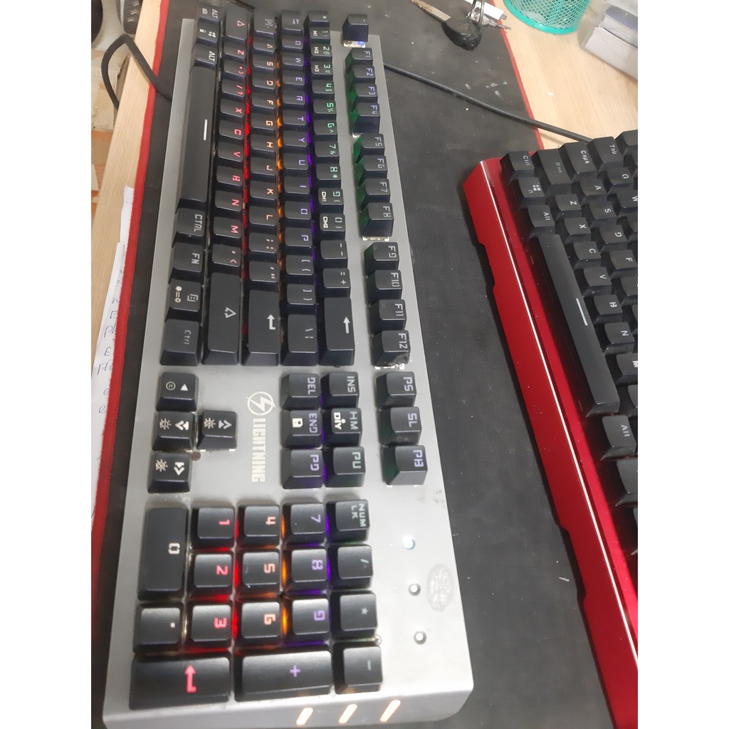BÀN PHÍM CƠ LIGHTNING THUNDER Blue switch cũ | Shopee Việt Nam