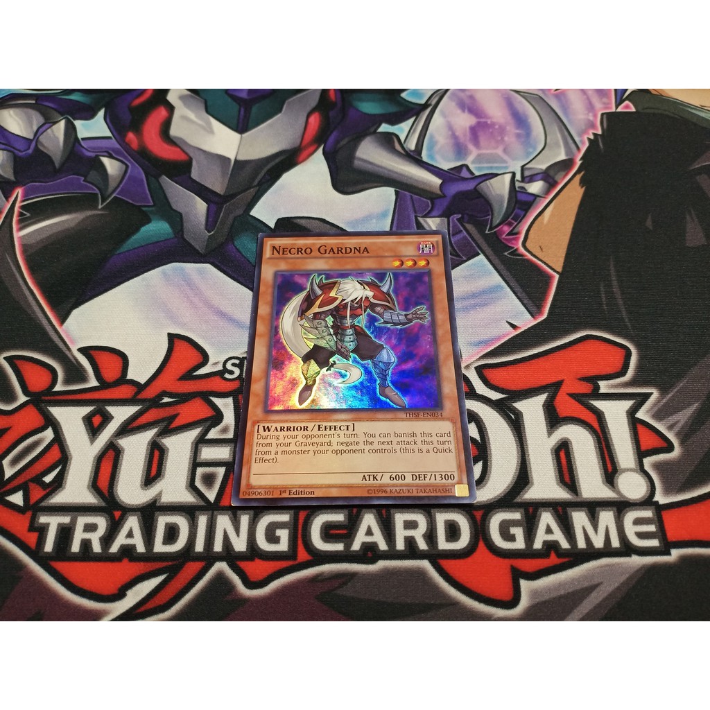 Thẻ bài Yugioh chính hãng - Necro Gardna - THSF-EN034 - Super Rare 1st Edition | Shopee Việt Nam