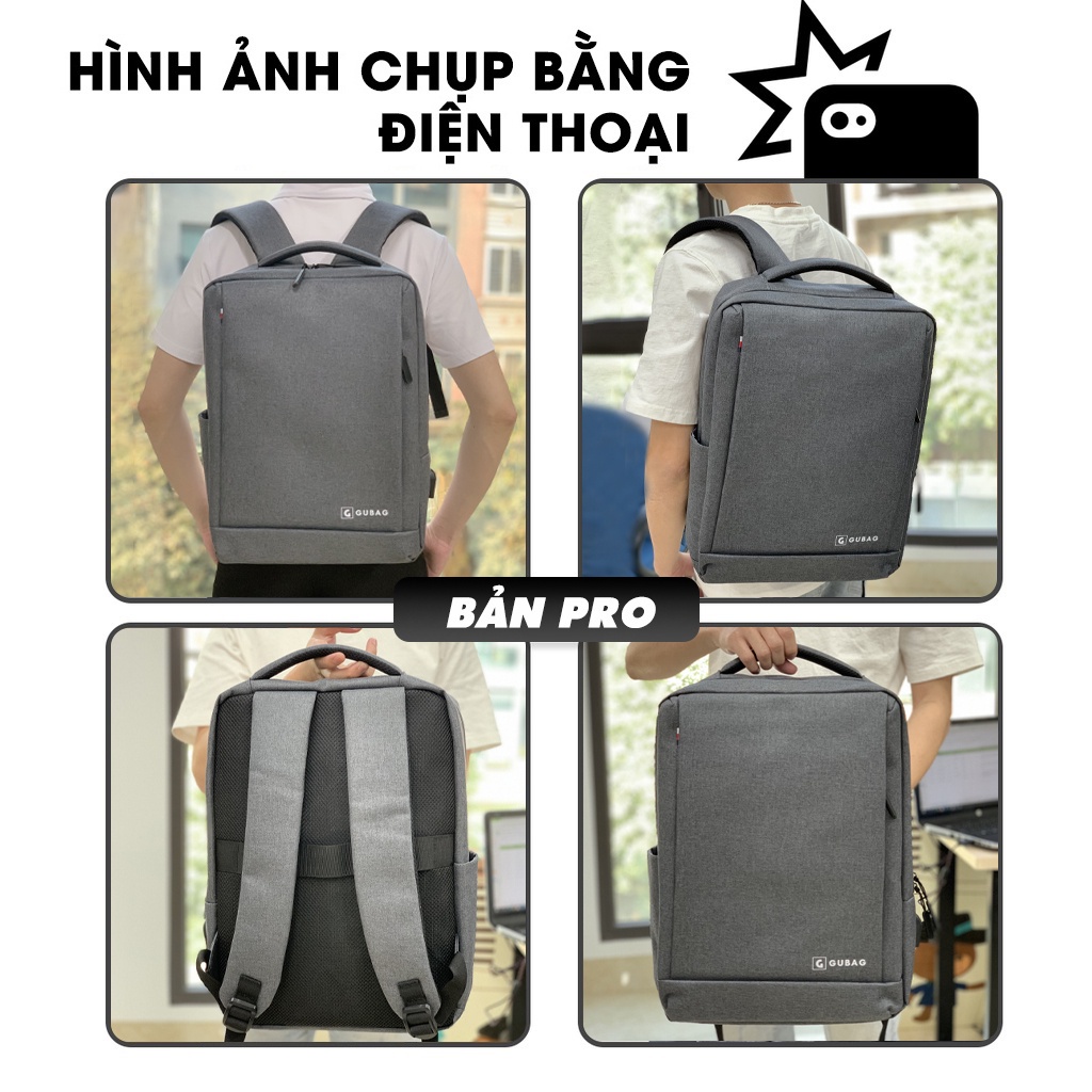Balo Laptop 15.6 inch nam nữ cao cấp GuBag, đựng laptop chống sốc ...