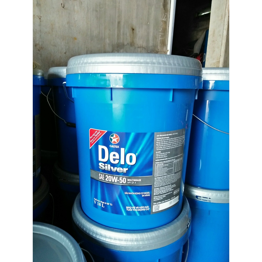 DẦU NHỚT ĐỘNG CƠ DIESEL Delo® Silver Multigrade SAE 15W-40, 20W-50 (XÔ ...