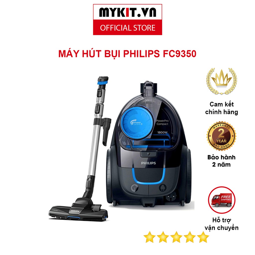 Máy Hút Bụi Philips FC9350 - PowerPro Compact 1800w 1500ml - Mykit ...