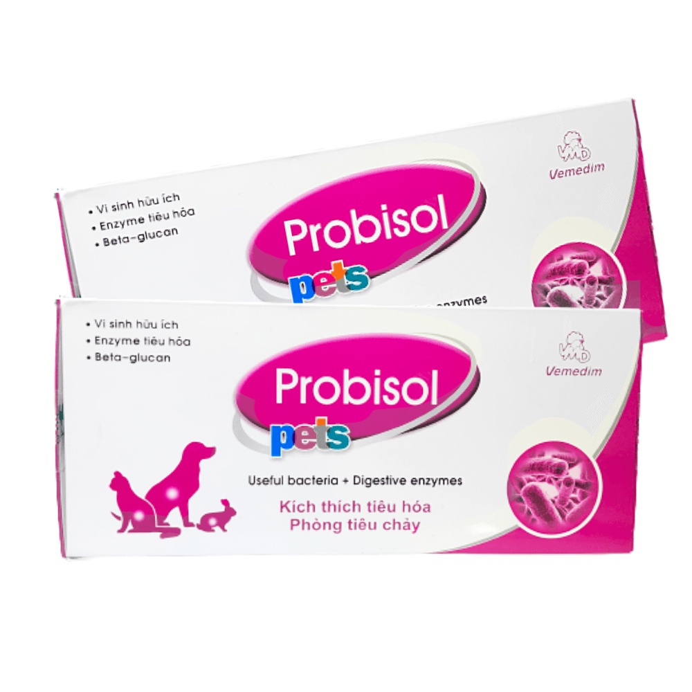 [ Hộp 100 gói ] MEN TIÊU HÓA CHO CHÓ, MÈO - PROBISOL PETS 5g | Shopee ...