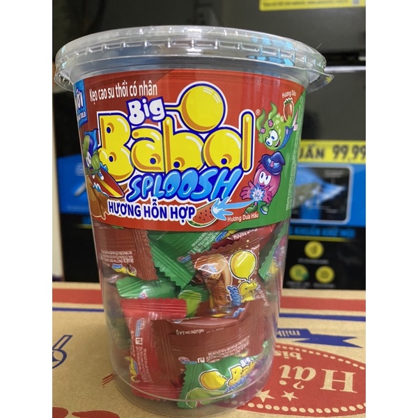 Kẹo cao su thổi có nhân Big babol sploosh ( hũ 74 viên ) | Shopee Việt Nam