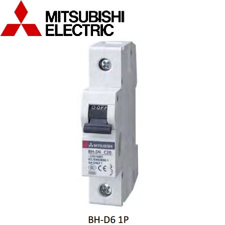 Atomat MCB Mitsubishi BH-D6 1P (10A-16A-20A) TYPE C N, 6kA | Shopee Việt Nam
