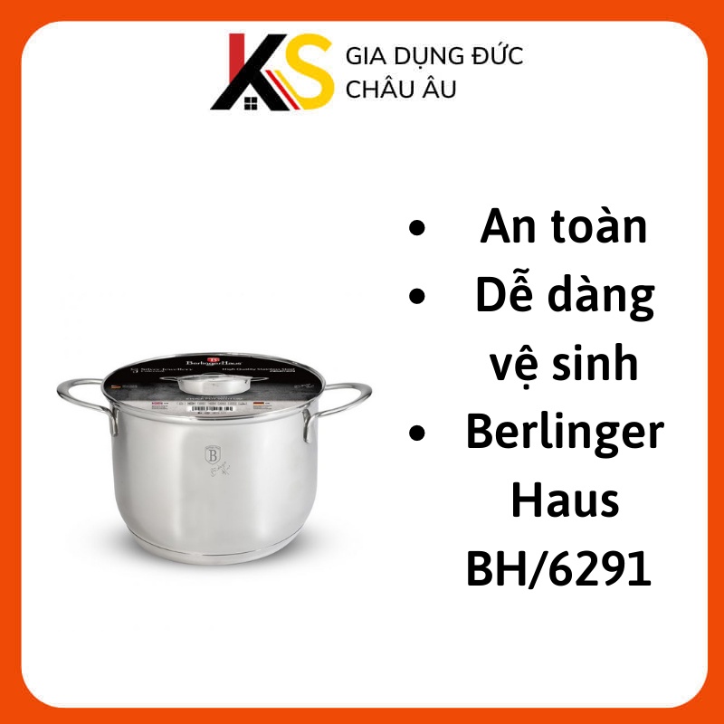 Nồi inox Berlinger Haus BH/6291 20cm - silver collection | Shopee Việt Nam
