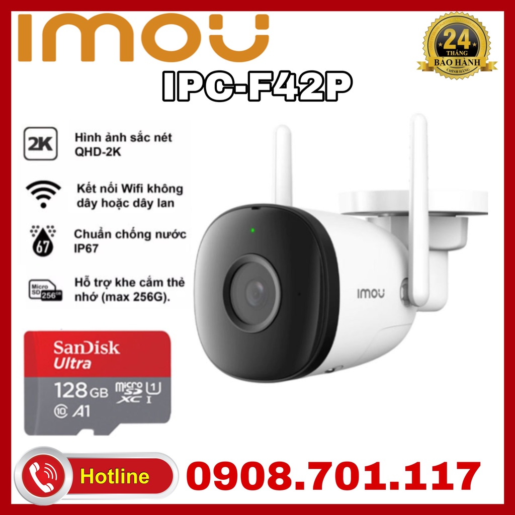 Camera Wifi IPC IMOU F42P - 4.0MP - Hỗ Trợ Hotspot , Cảnh Báo Chuyển ...