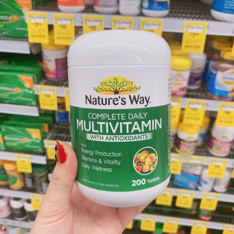 Vitamin Tổng Hợp Úc Nature’s Way Complete Daily Multivitamin - 200 Viên ...