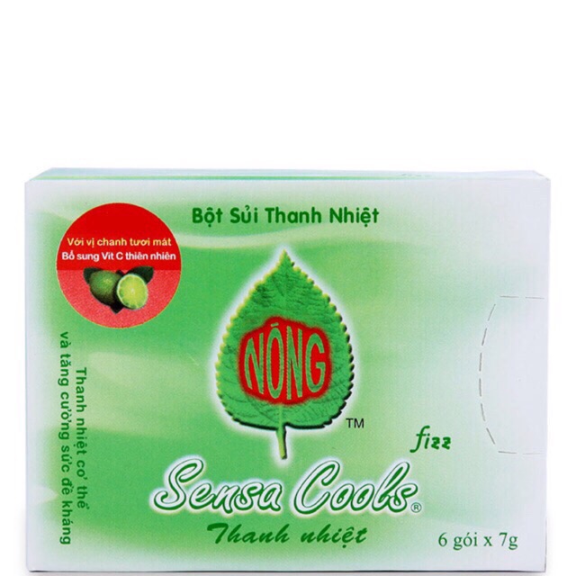 Bột sủi thanh nhiệt sensa cool gói 7g (hộp 6g) | Shopee Việt Nam