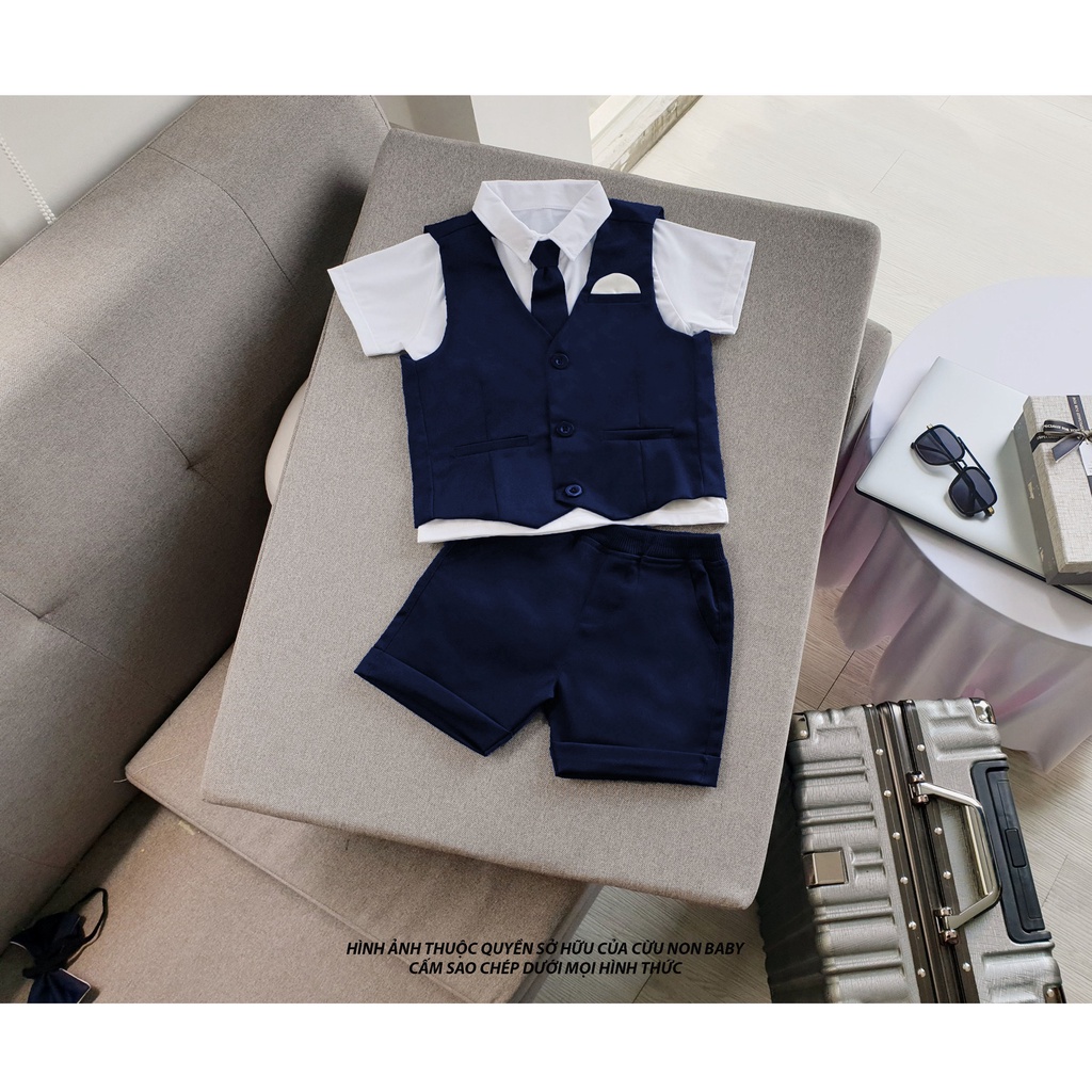 [Ảnh Thật] Bộ Vest Ghile Bé Trai Công Tử Bạc Liêu Sang Chảnh + Tặng kèm ...