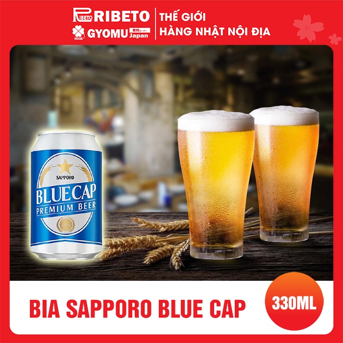 Bia Sapporo Blue Cap 330ml | Shopee Việt Nam