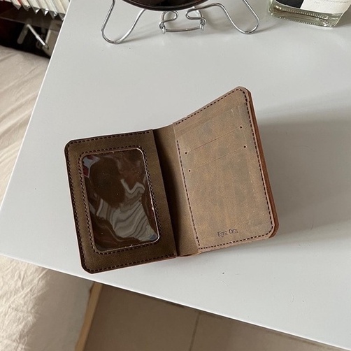 Ví da Handmade Unisex Mini Chin-chin Wallet Onetothree | Shopee Việt Nam