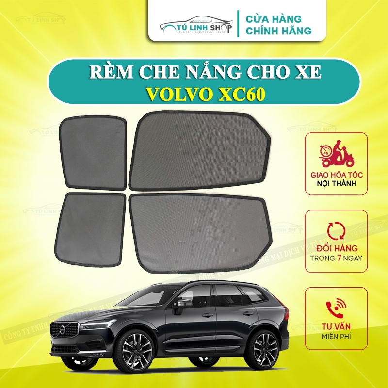 Rèm che nắng nam châm cho xe Volvo XC60, XC90, bộ 4 tấm cho 4 cửa, hàng ...
