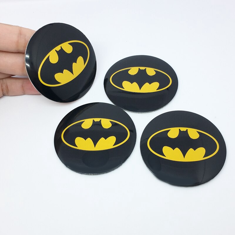 4 56mm Xe Tạo Kiểu Phản Quang Batman Lái Lốp Xe Trung Tâm Hub Nắp Bát ...