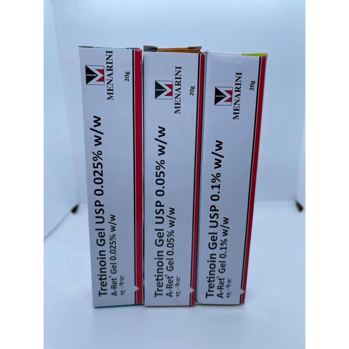 Tretinoin Aret Usp 20g 0,025% 0,05% 0,1% A-Ret gel hỗ trợ mụn chống lão ...