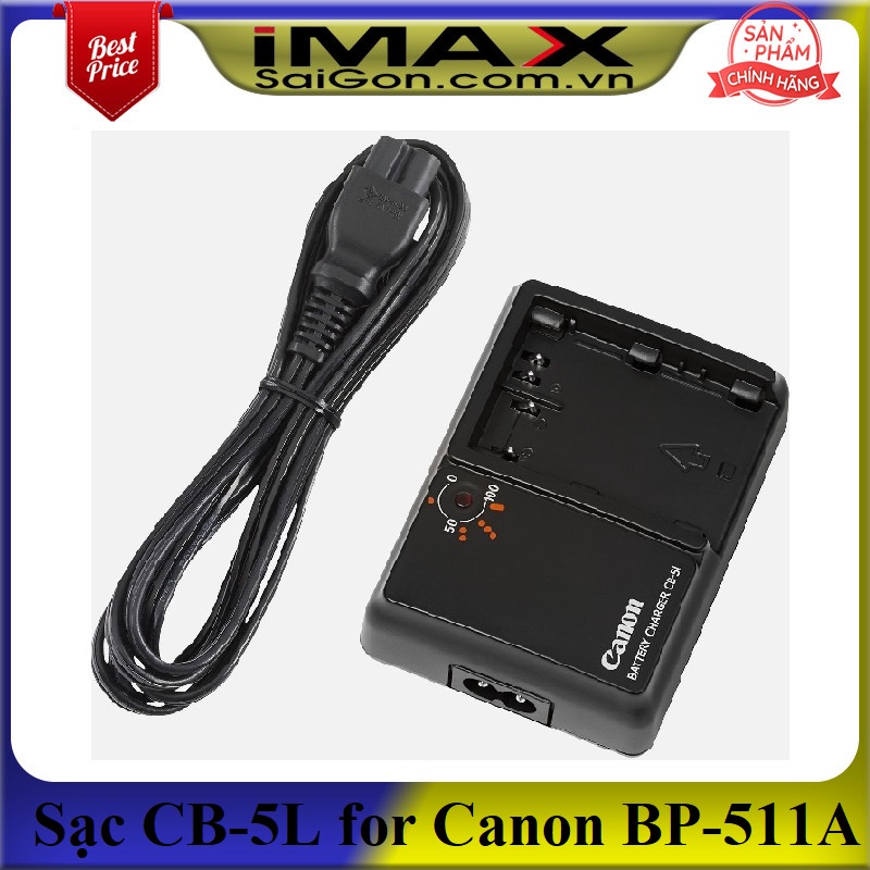 1 Sạc máy ảnh CB-5L cho Canon BP-511A, Sạc dây | Shopee Việt Nam
