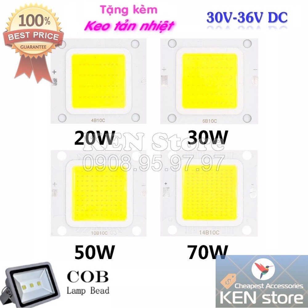 LLO Bóng led 20W / 30W / 50W / 70W điện 30V - 36V DC V2.0 68 2 | Shopee Việt Nam