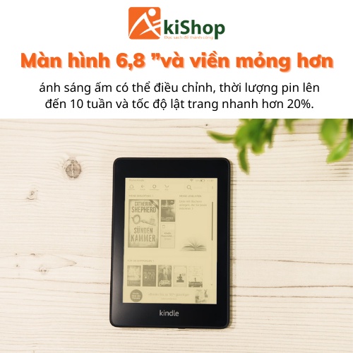 Máy đọc sách Kindle Paperwhite 5 8GB/16GB kèm cover chính hãng Amazon ...
