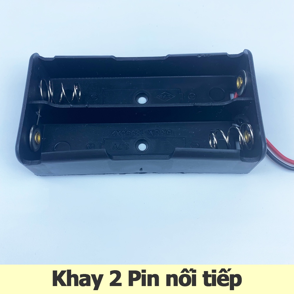 Khay pin 18650 1 2 3 4 cell pin nối tiếp đế giữ pin có dây | Shopee ...