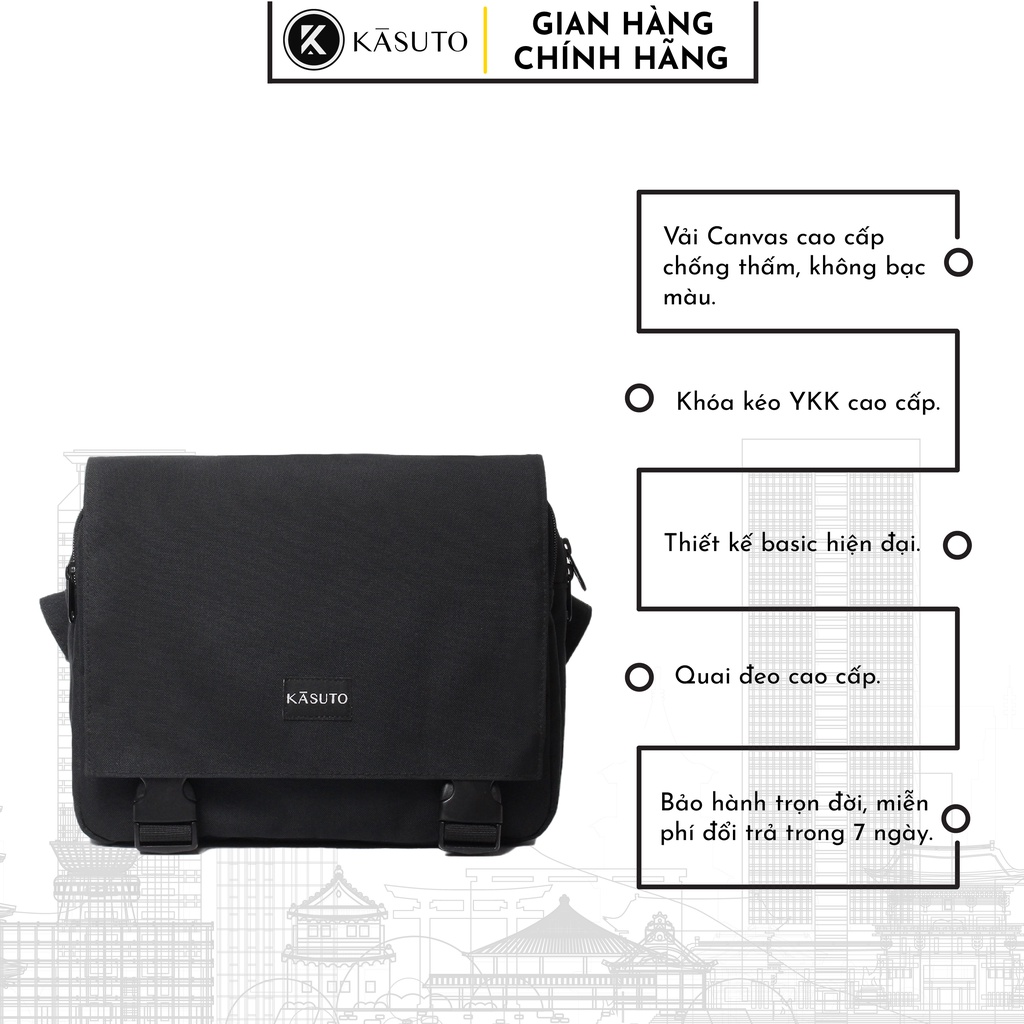 Túi Đeo Chéo Nam Nữ KASUTO Messenger Daily Vải Canvas Thời Trang Cao ...