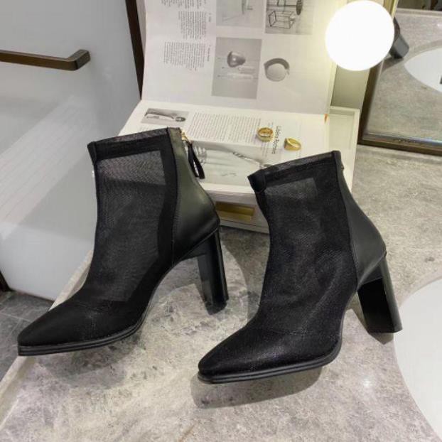 tu Boot Lưới Nữ 7p Cổ Thấp Mũi Vuông Gót Dẹp Chất Mềm Êm Fullbox Cao ...