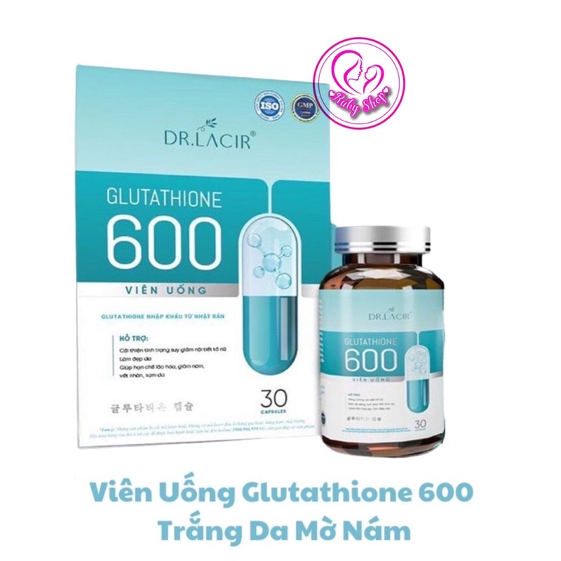 [Chính hãng] Viên uống trắng da mờ nám tàn nhang Glutathione 600 của Dr.Lacir | Shopee Việt Nam