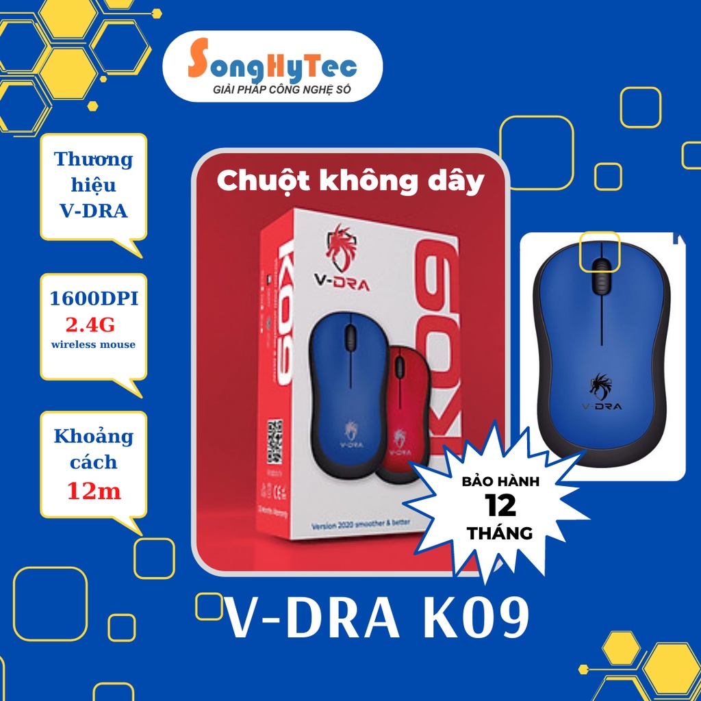 Chuột Không Dây VINAGEAR K09 - Hàng Chính Hãng | Shopee Việt Nam