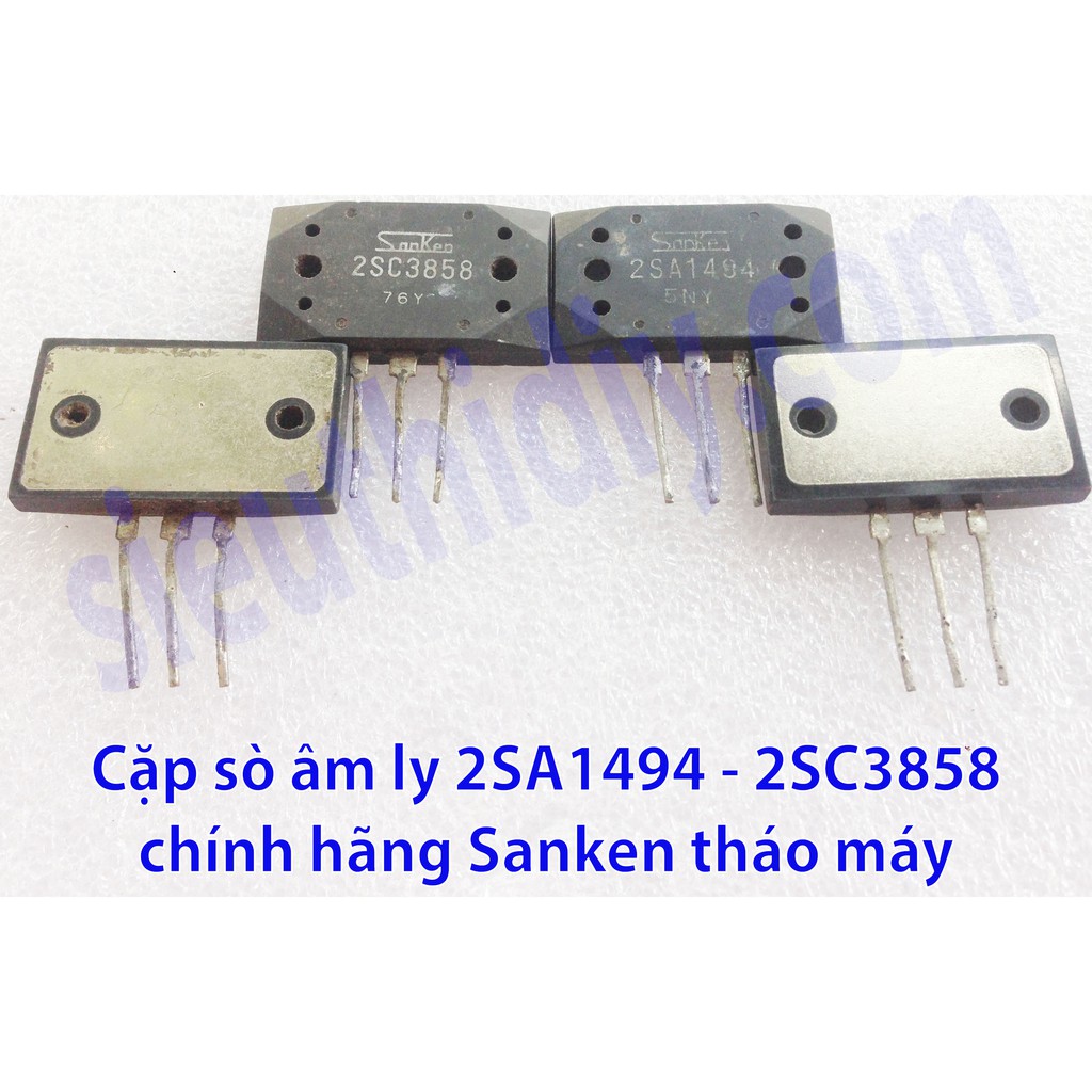 Transistor 17A 200W 200V 2SA1494 2SC3858 hãng Sanken dùng cho âm ly ...
