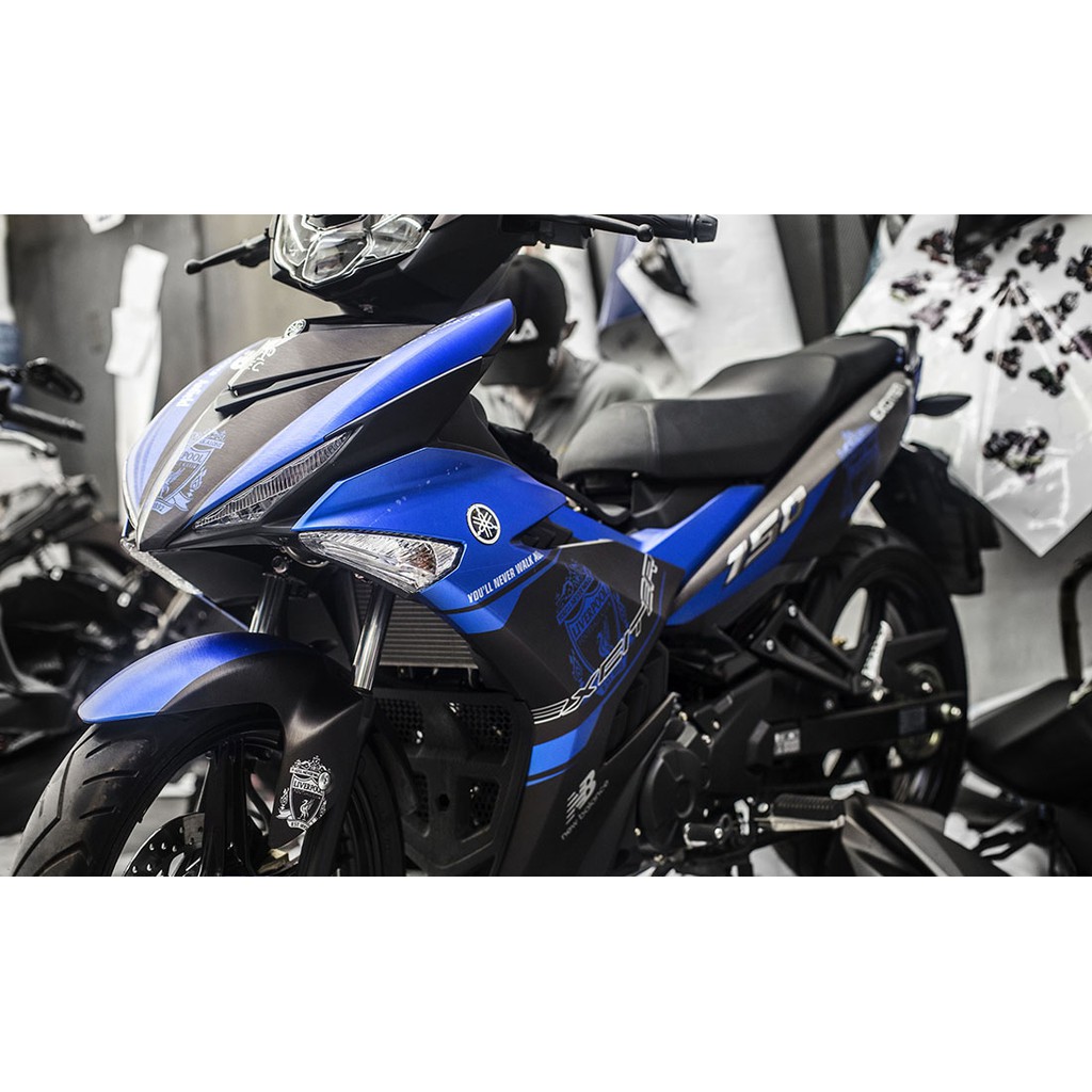 Tem trùm Ex exciter 150 liverpool xanh đen - độ team trùm decal xe máy ...