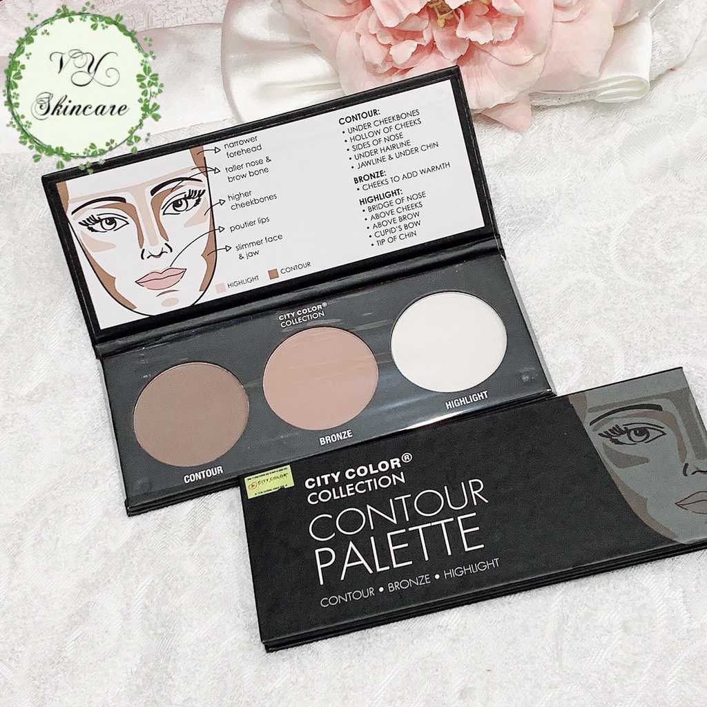 Bảng phấn tạo khối và highlight City Color Contour Effects | Shopee ...