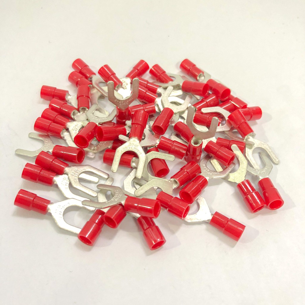 Đầu Cosse chữ Y Nichifu bọc nhựa cách điện TMEV 1.25Y - Hộp 100 cái | Shopee Việt Nam