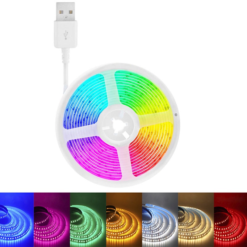 Dây Đèn LED 5M DC 5V 300 LED RGB 24 Phím Bluetooth Dùng Trang Trí Tiệc ...