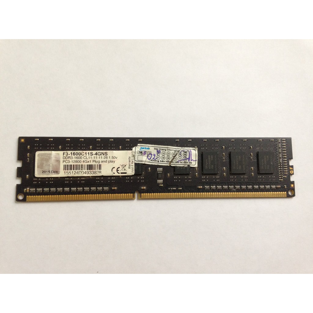 RAM PC / máy case / để bàn - DDR3 4GB bóc máy | Shopee Việt Nam