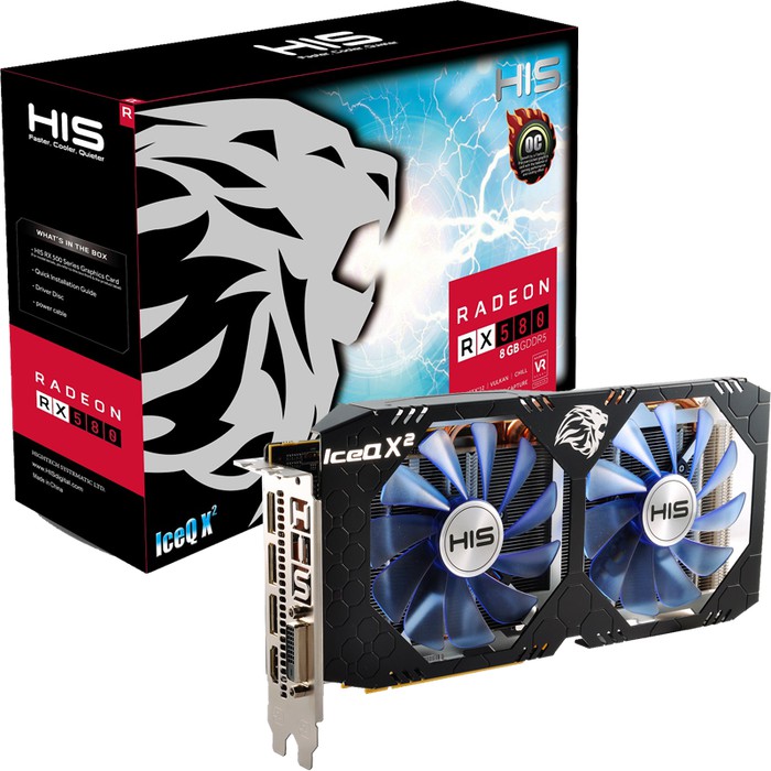 Cạc màn hình VGA HIS RX 580 8GB | Shopee Việt Nam