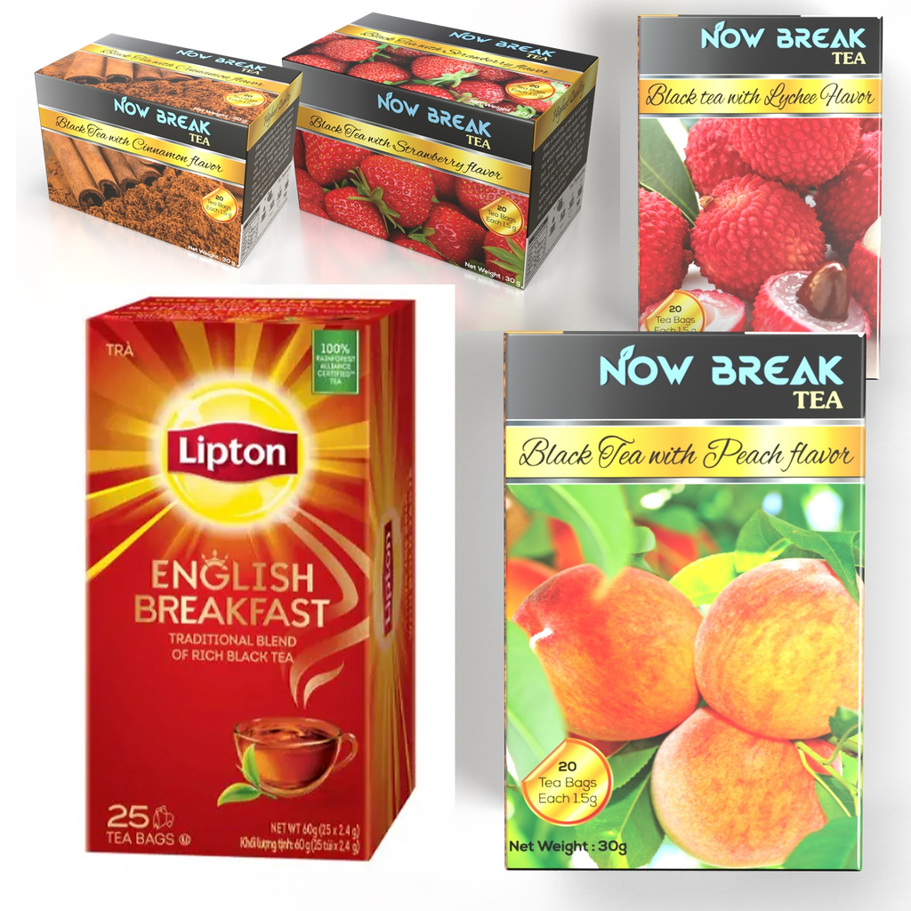 Trà Lipton English Breakfast 60G (2.4G x 25 Gói) + 40 túi trà túi lọc ...