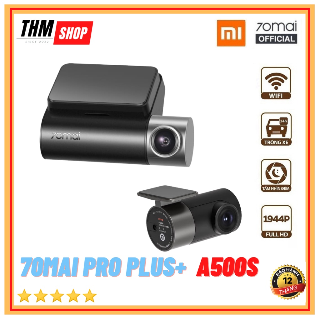 Camera hành trình ô tô 70Mai A500s quay Trước và Sau Siêu Nét - 70mai ...