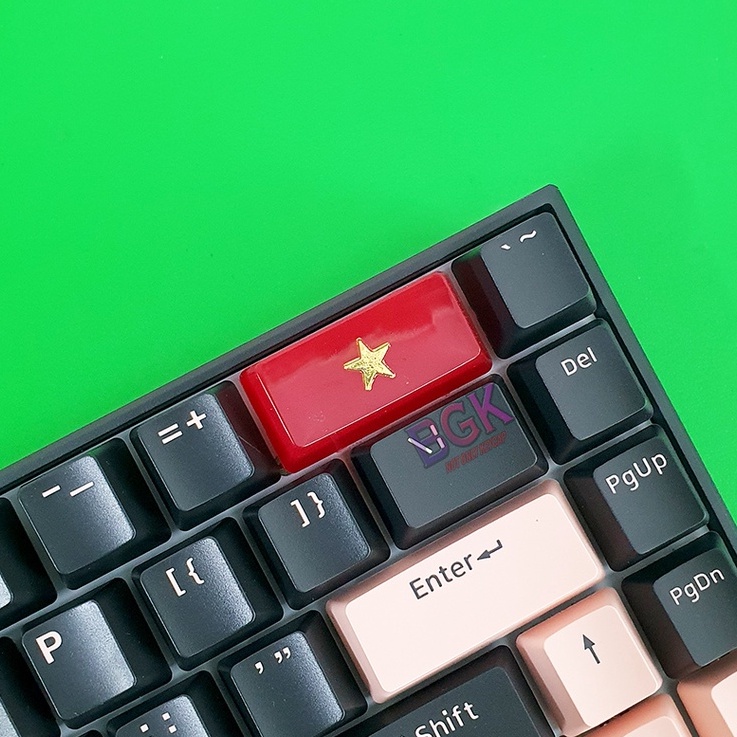 Keycap Lẻ Cờ Đỏ Sao Vàng Việt Nam cực đẹp OEM 2U profile ( keycap resin ...