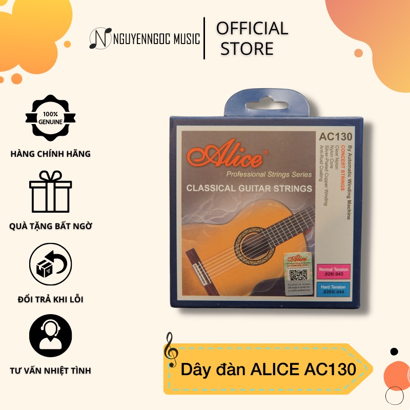 Dây Đàn Ghita Classic (Dây Nilon) Alice AC130 Chính Hãng, Cao Cấp | Shopee Việt Nam