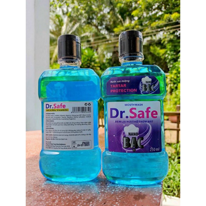 Nước súc miệng Dr Safe Nano Bạc 250ml | Shopee Việt Nam