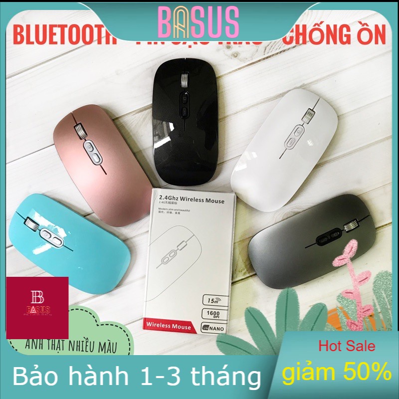 [ MỚI ] Chuột không dây Bluetooth cao cấp , pin sạc,kết nối được với ...