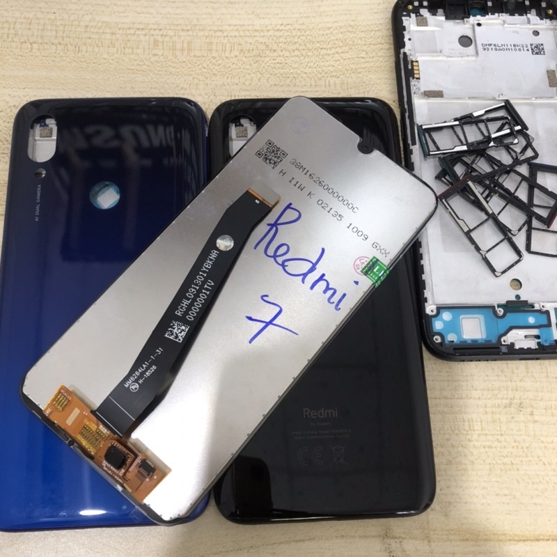 Combo Bộ Vỏ Sườn + Màn Hình Xiaomi Redmi 7 Zin Hàng Cao Cấp .( kèm khay ...