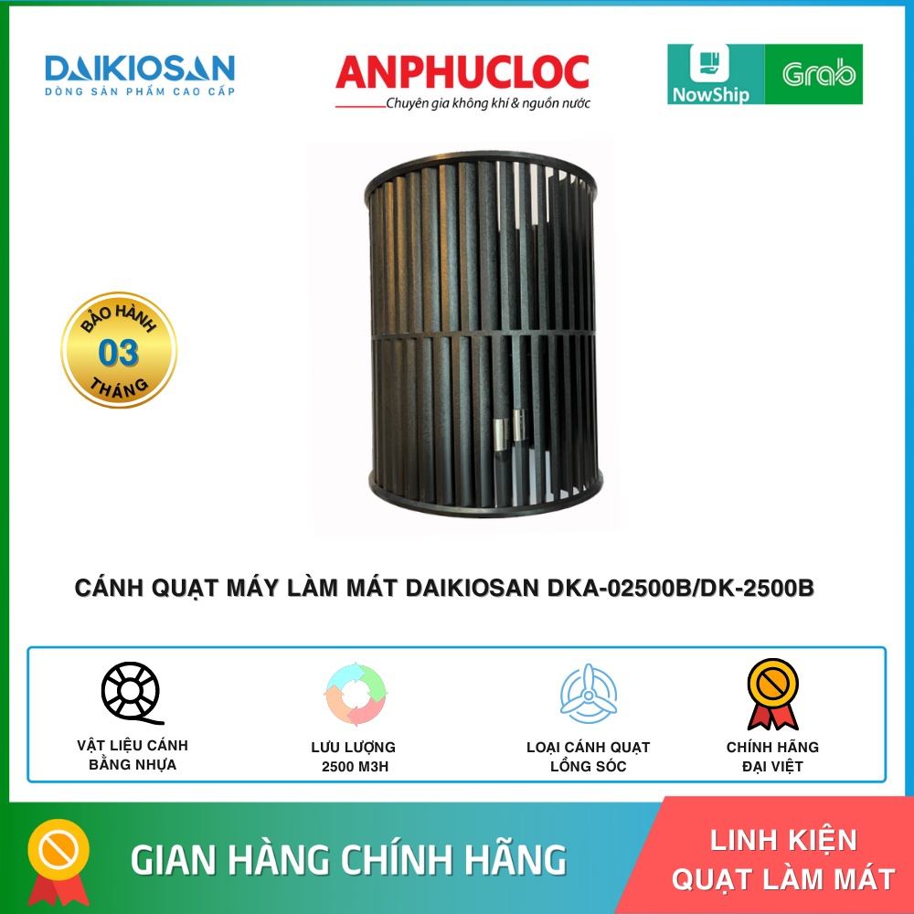 [ DKA-02500B ] Cánh quạt lồng sóc Daikiosan DKA-02500B, DK-2500B, NKM-02500B chính hãng | Shopee ...