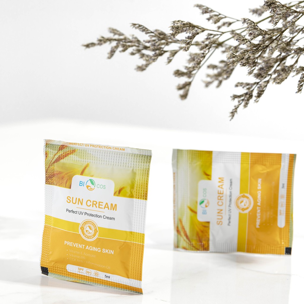 Kem Chống Nắng BioCos Sun Cream 5ml - Dưỡng Ẩm, Ngăn Ngừa Lão Hoá ...