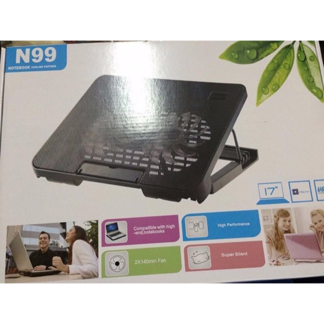 Fan Laptop N99 2 fan - đế tản nhiệt laptop | Shopee Việt Nam