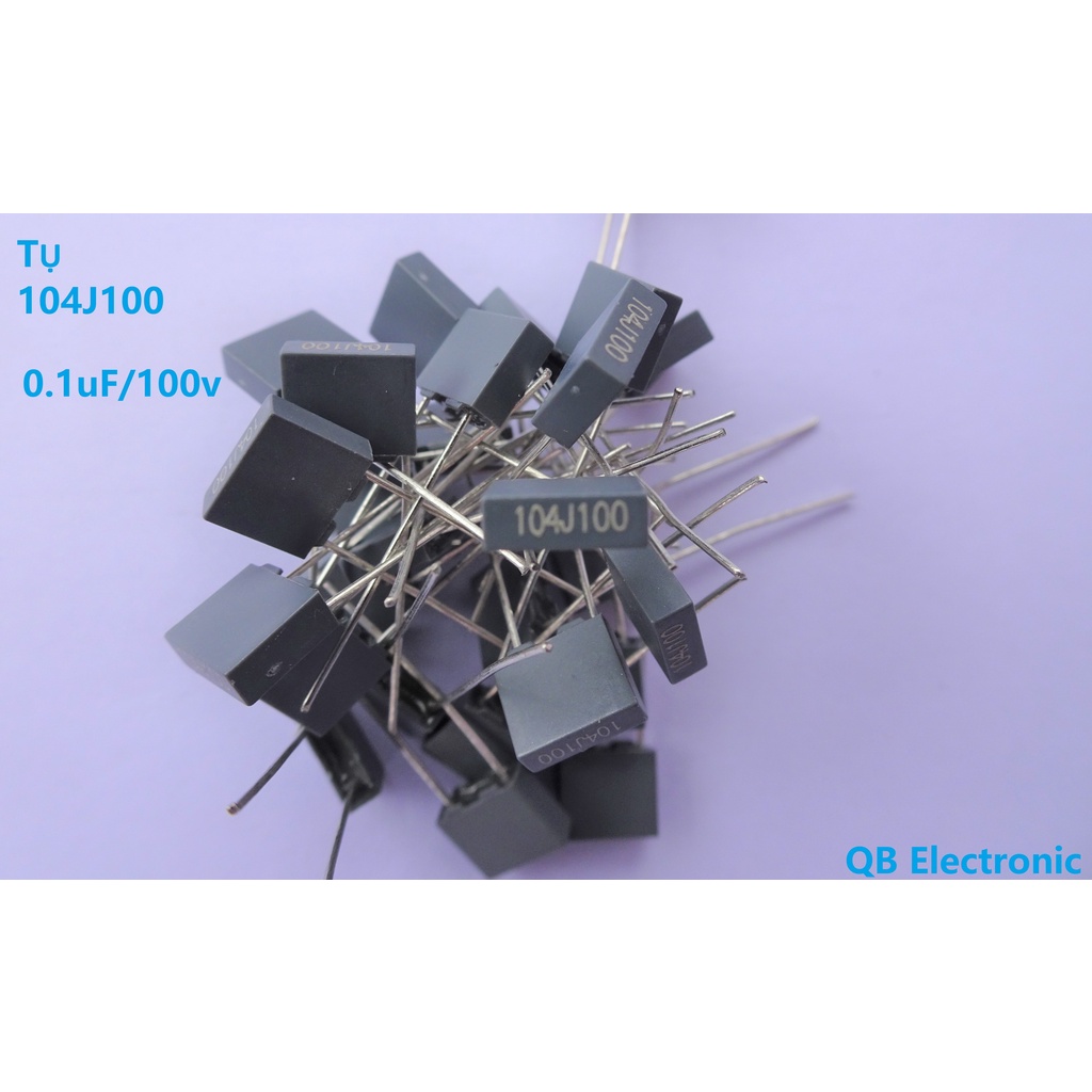 10 chiếc Tụ điện 104J100 Tụ CBB 0.1uF 100V Tụ điện chuyên dụng (Set ...