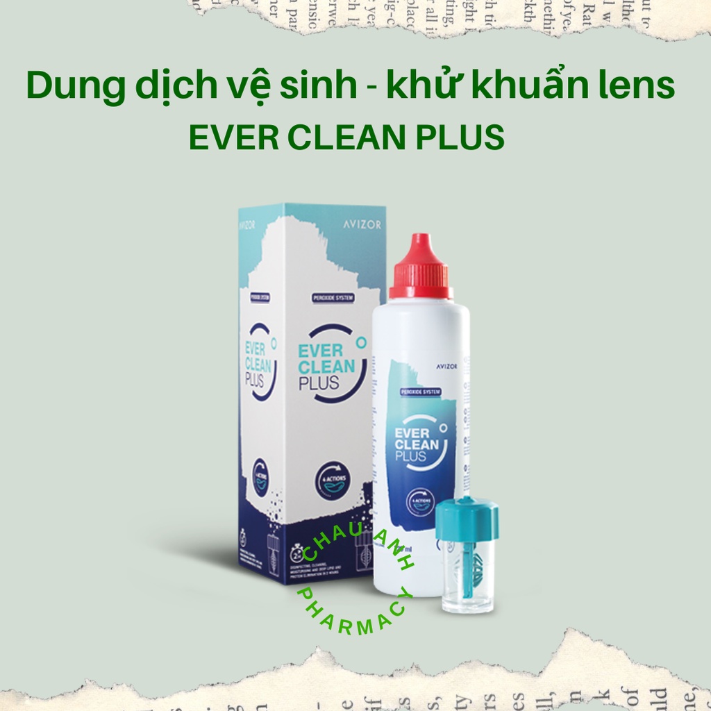 Dung dịch vệ sinh - khử khuẩn lens Ever Clean Plus 225ml | Shopee Việt Nam