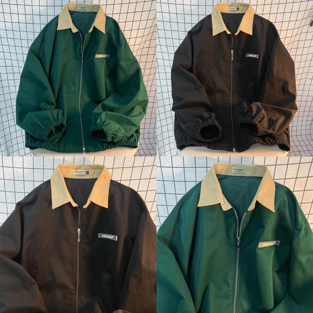 Áo khoác kaki SWEEDER Nam Nữ Unisex form rộng - Jacket Yasu chất kaki ...